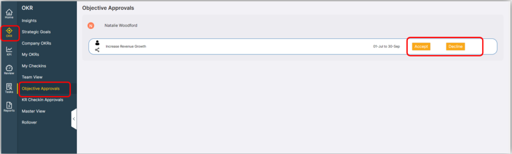 Approve Objective Datalligence